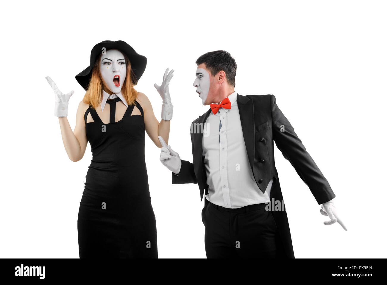 Angry man and woman yelling Stock Photo - Alamy