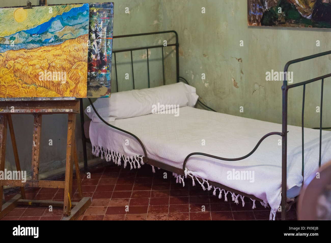 St Remy de Provence, France - February 12, 2018. Reconstruction of ...