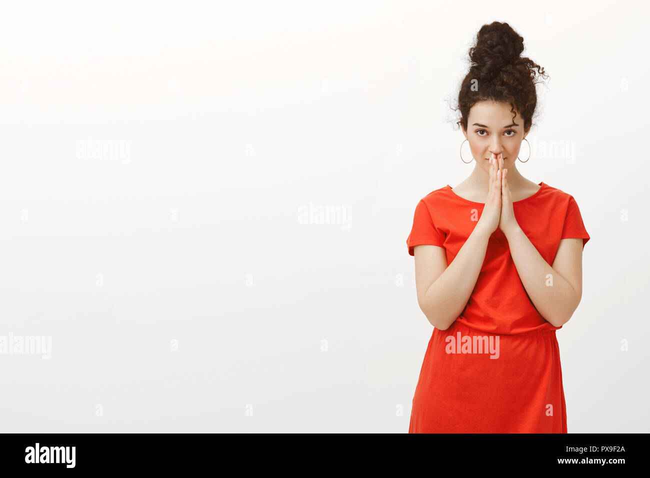 Woman student worried in waiting hi-res stock photography and images ...