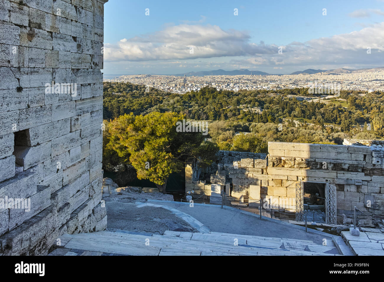 Propylaea - monumental gateway in the Acropolis of Athens, Attica, Greece Stock Photo - Alamy