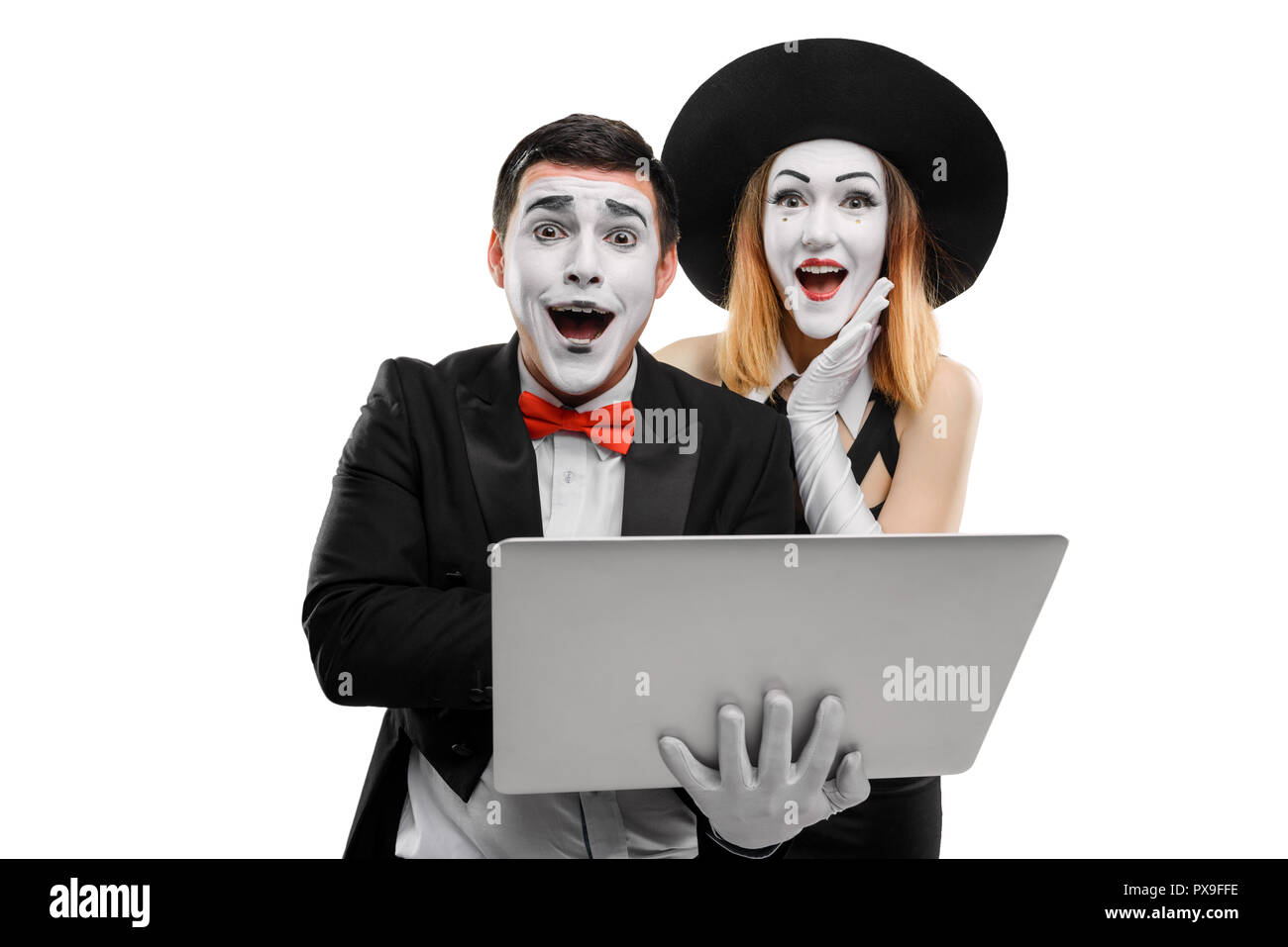 Couple mimic hi-res stock photography and images - Alamy