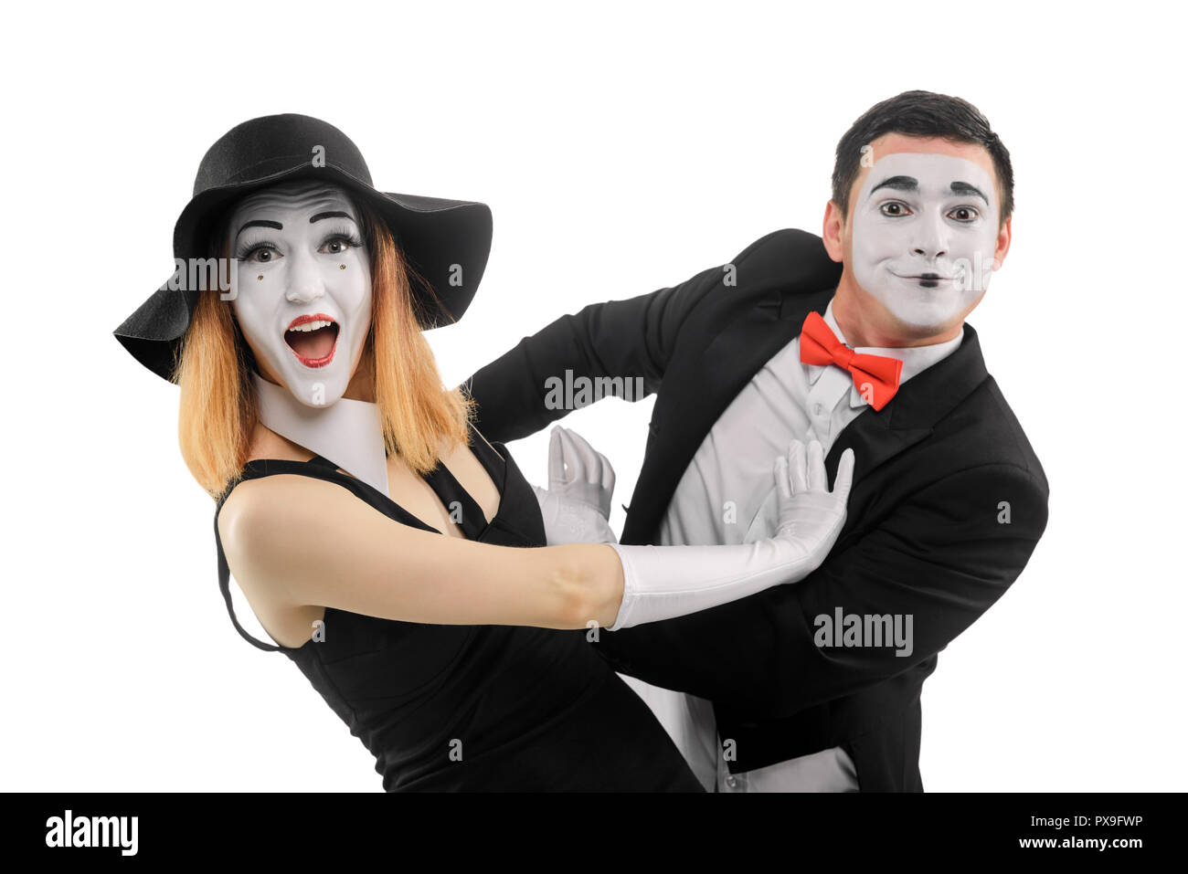 Red mimes hi-res stock photography and images - Alamy