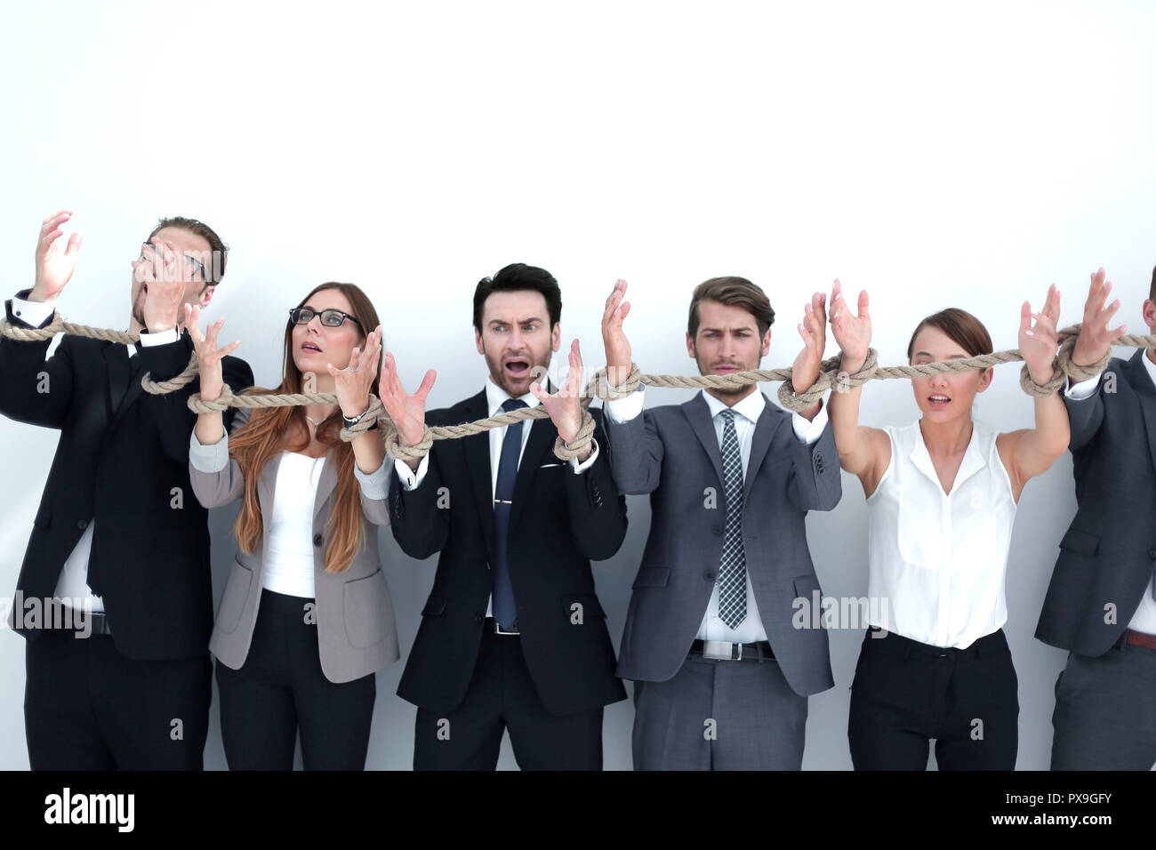 Scared Group Of People