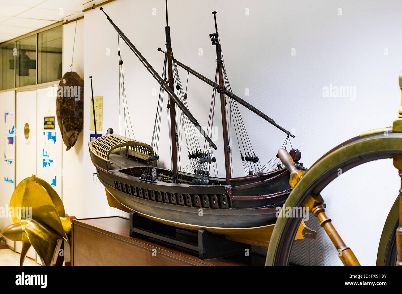 MADRID, SPAIN - 28 MARCH, 2018: Maritime Museum in Madrid history of ...