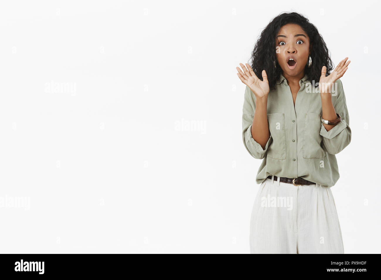 Stunned young black hi-res stock photography and images - Alamy