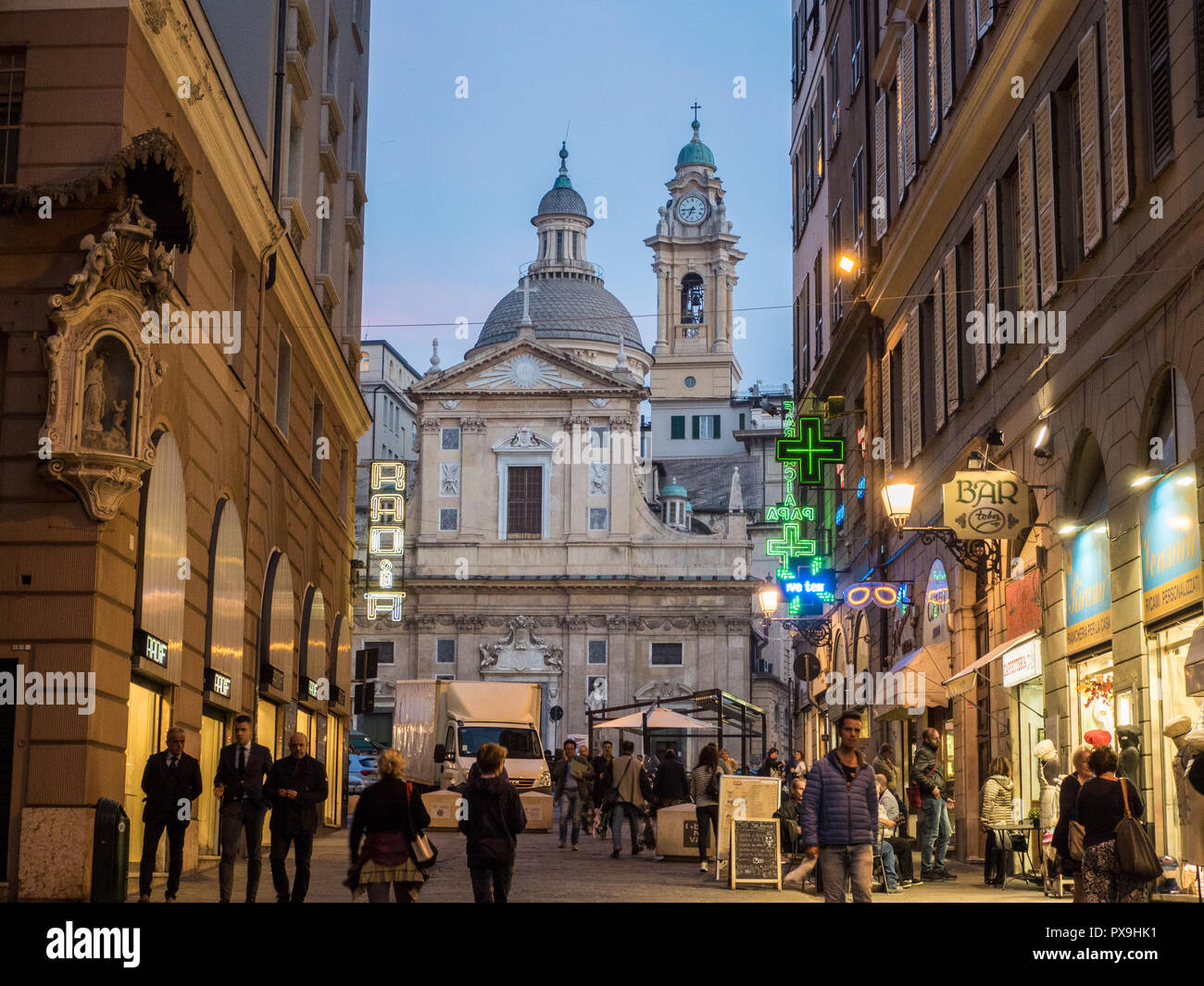 The Church of Jesus (Chiesa del Gesu) in Piazza Matteotti, city of ...