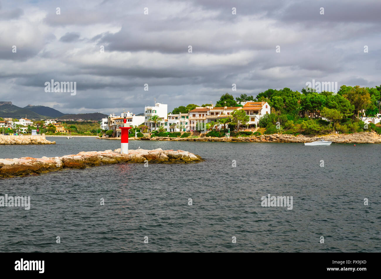The idyllic harbour of Porto Petro on Mallorca island Stock Photo - Alamy