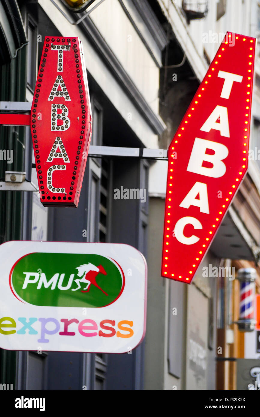 Tobacco shop france hi-res stock photography and images - Alamy
