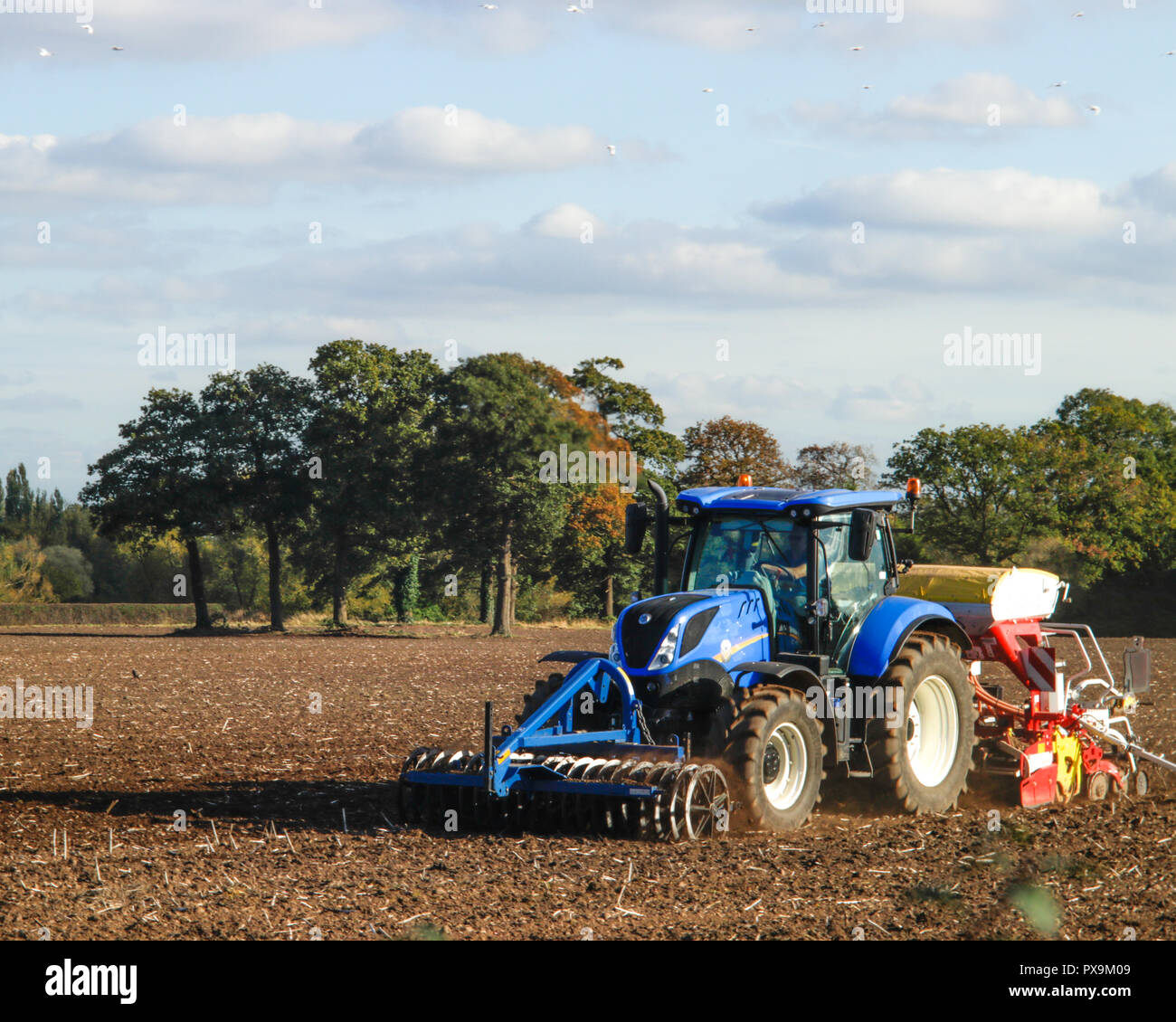Tractor planter seeder hi-res stock photography and images - Alamy