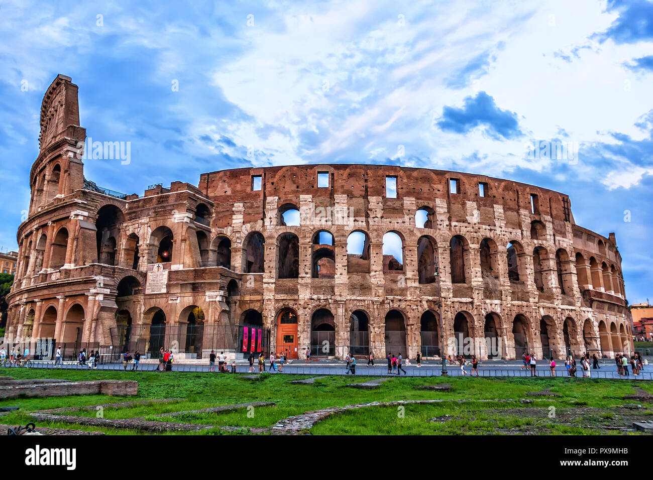 The Colosseum, view from the Arch Stock Photo - Alamy
