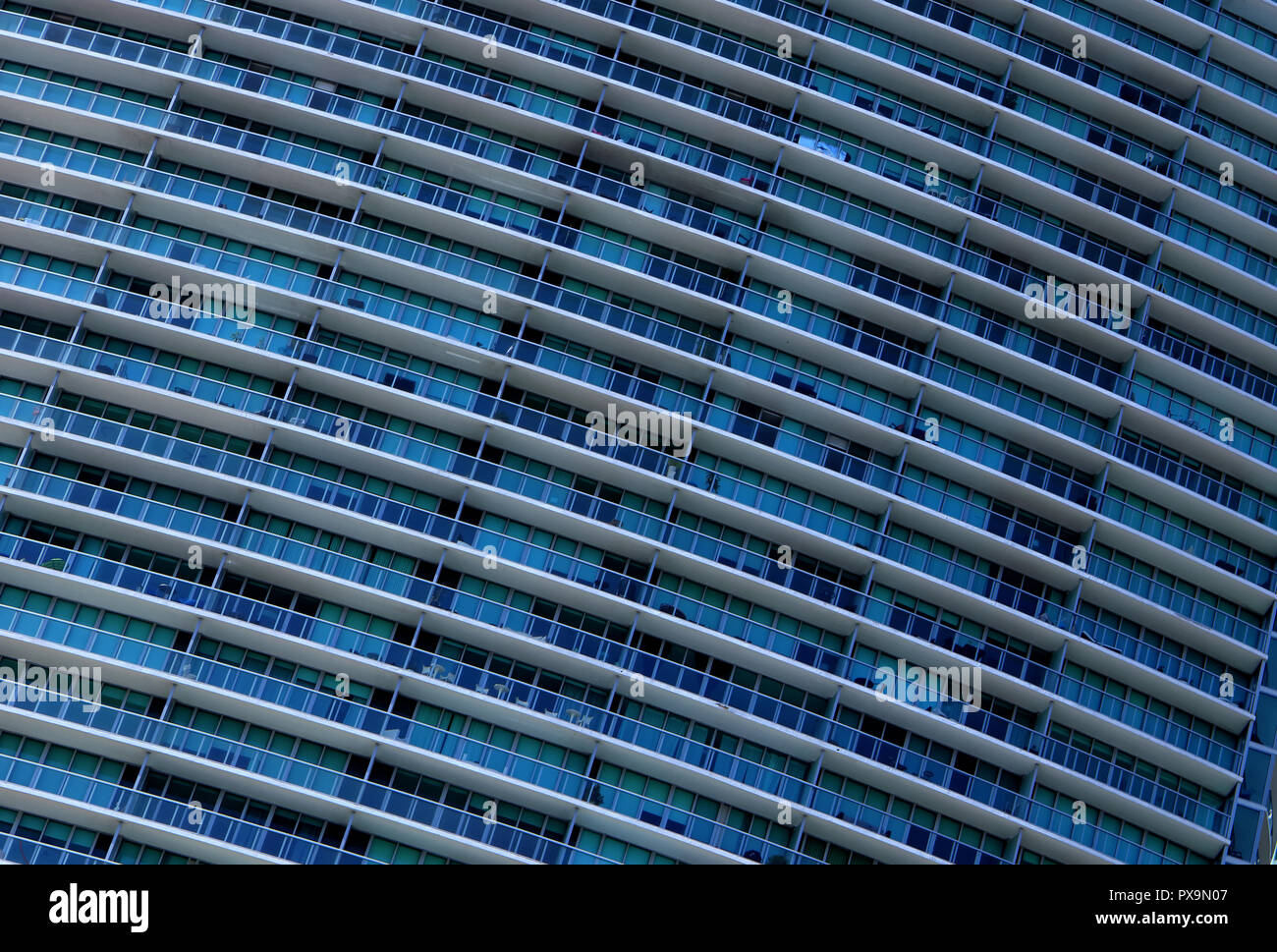 Close up architectural detail from skyscraper building exterior in ...