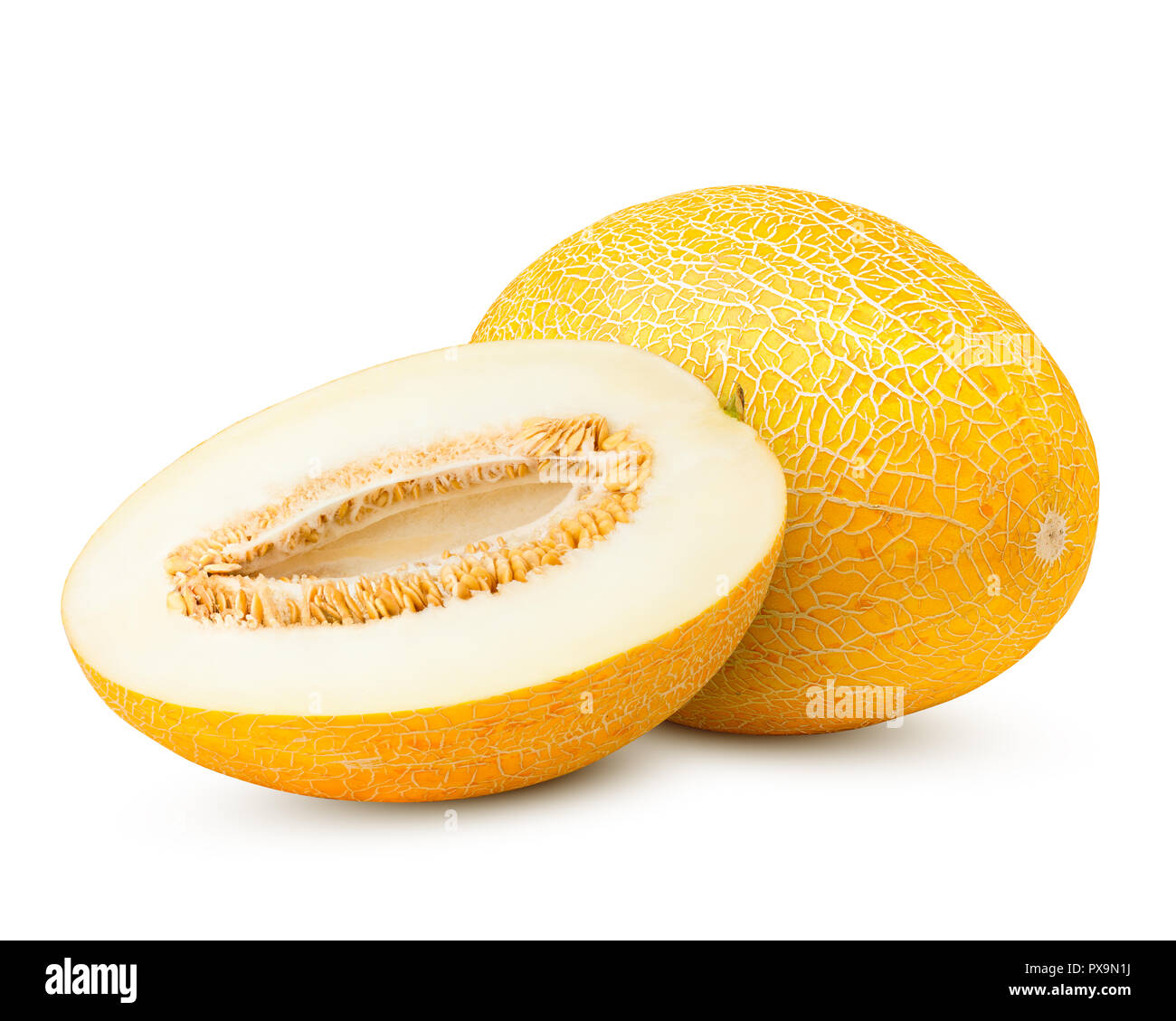 melon isolated on white background, clipping path, full depth of field ...