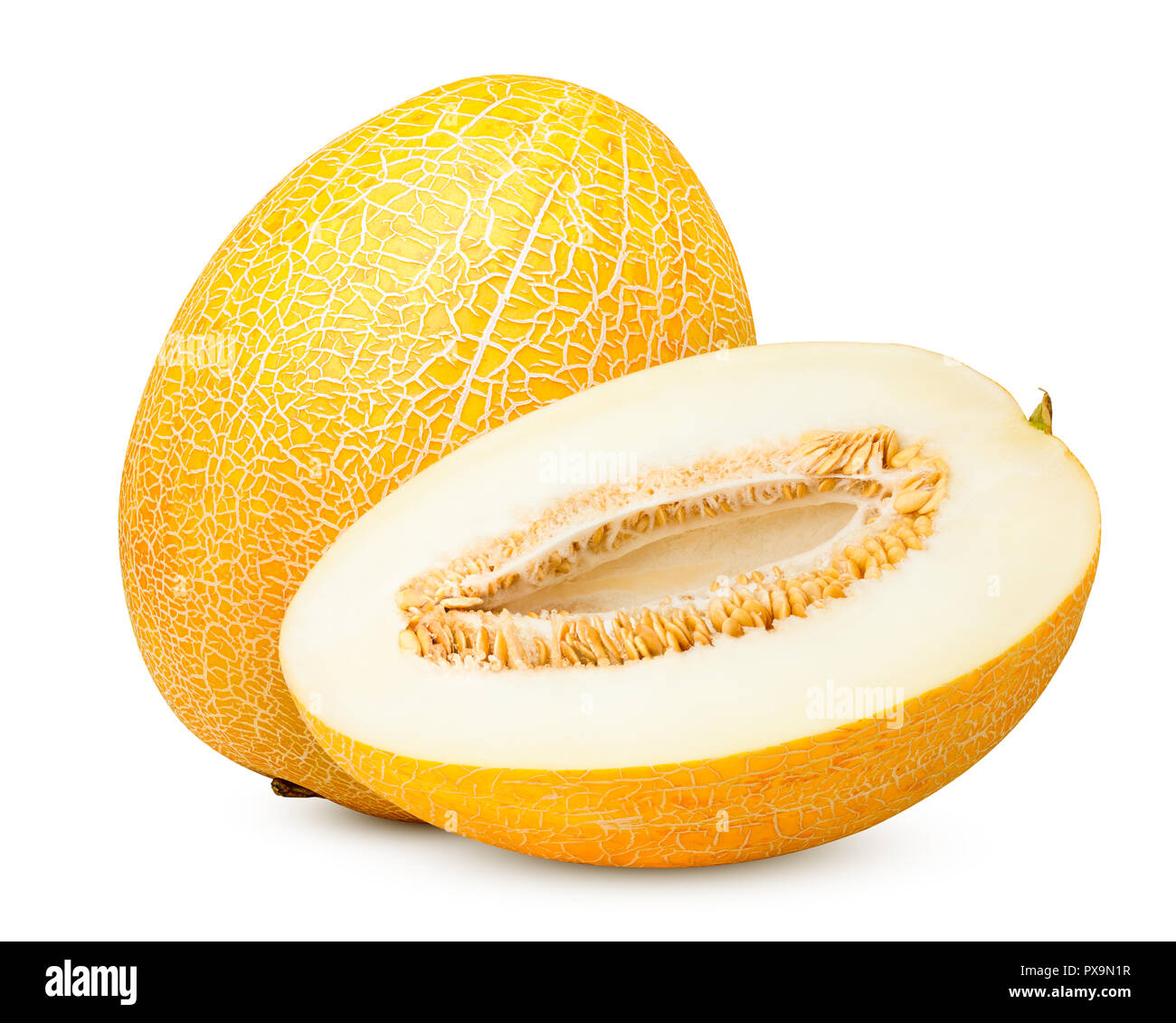 melon isolated on white background, clipping path, full depth of field ...