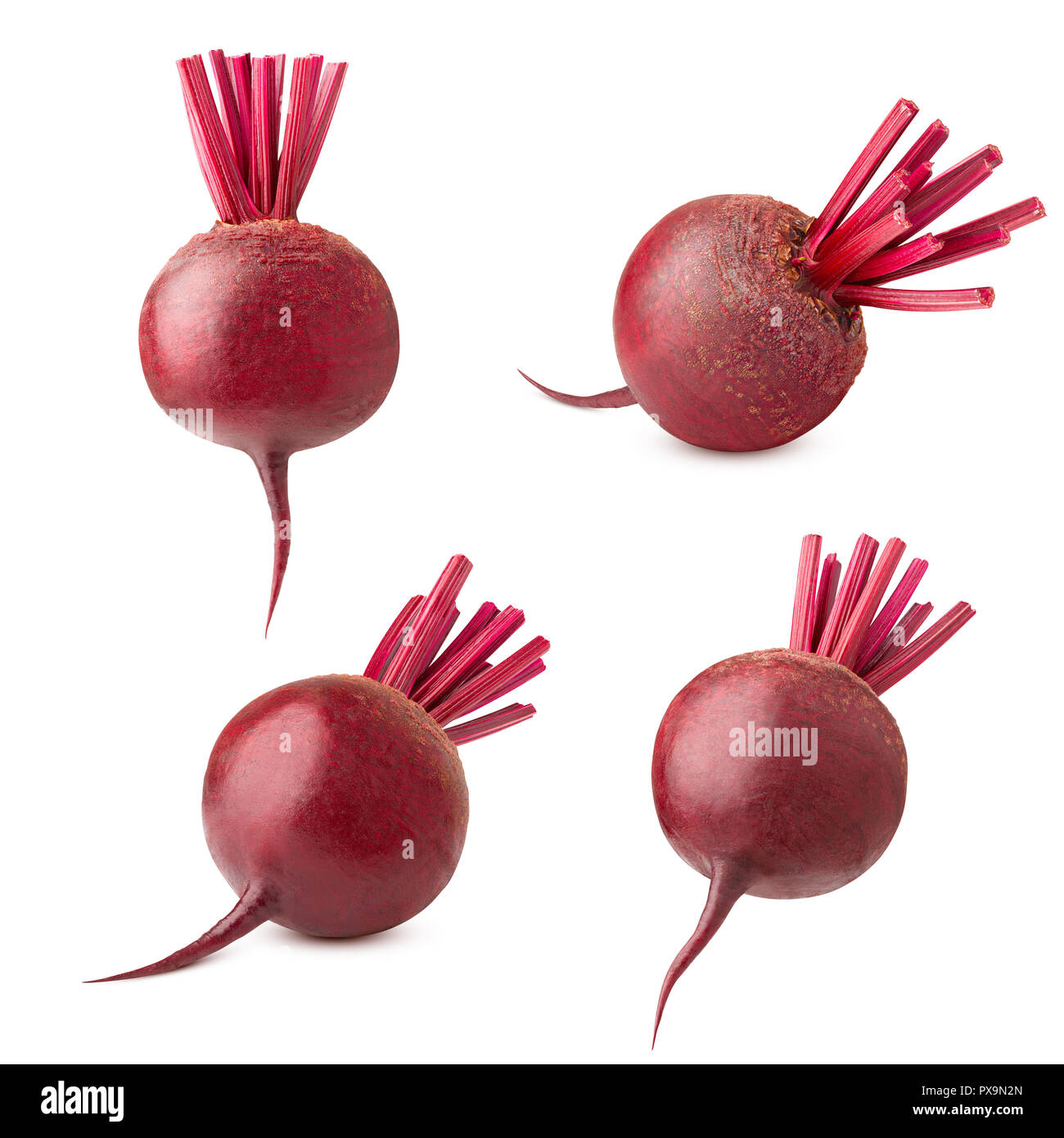 beetroot isolated on white background, clipping path, full depth of ...