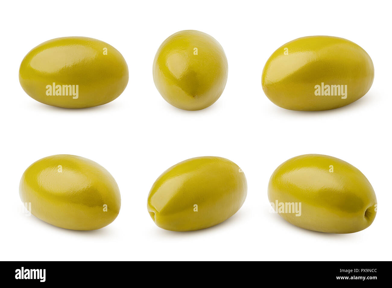 olive isolated on white background, clipping path, full depth of field ...