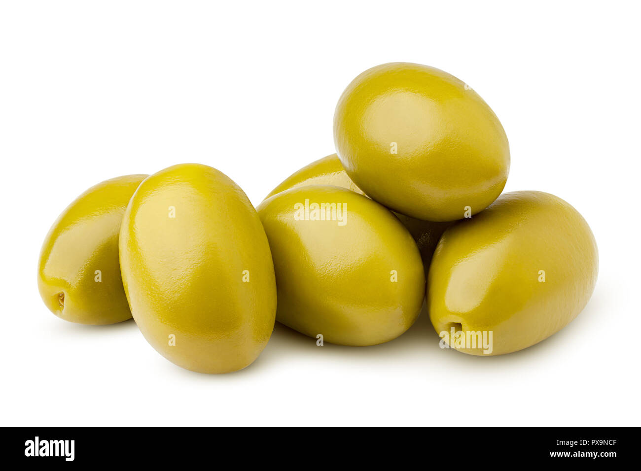 olive isolated on white background, clipping path, full depth of field ...