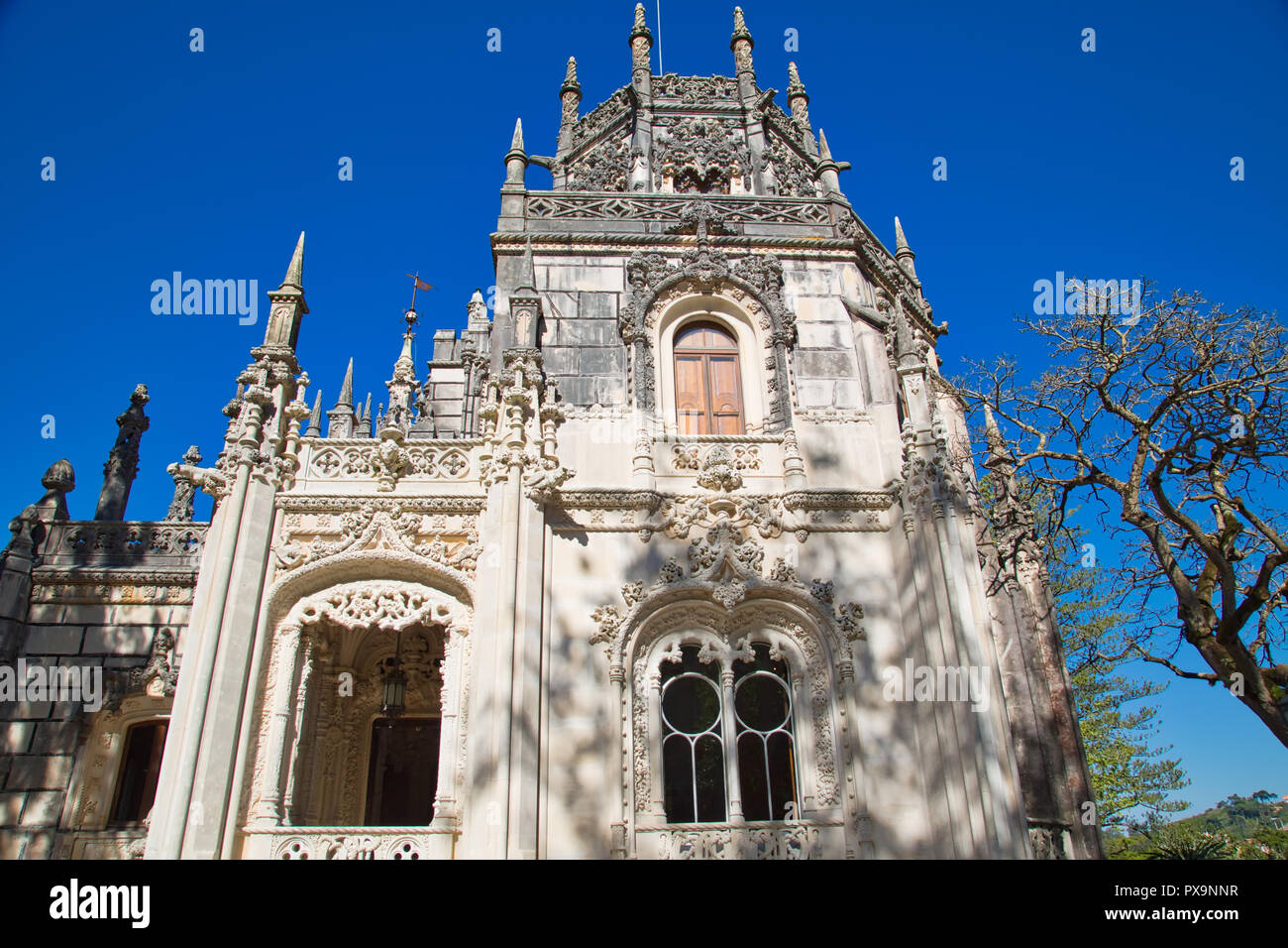 Scenic Quinta da Regaleira castle Stock Photo - Alamy