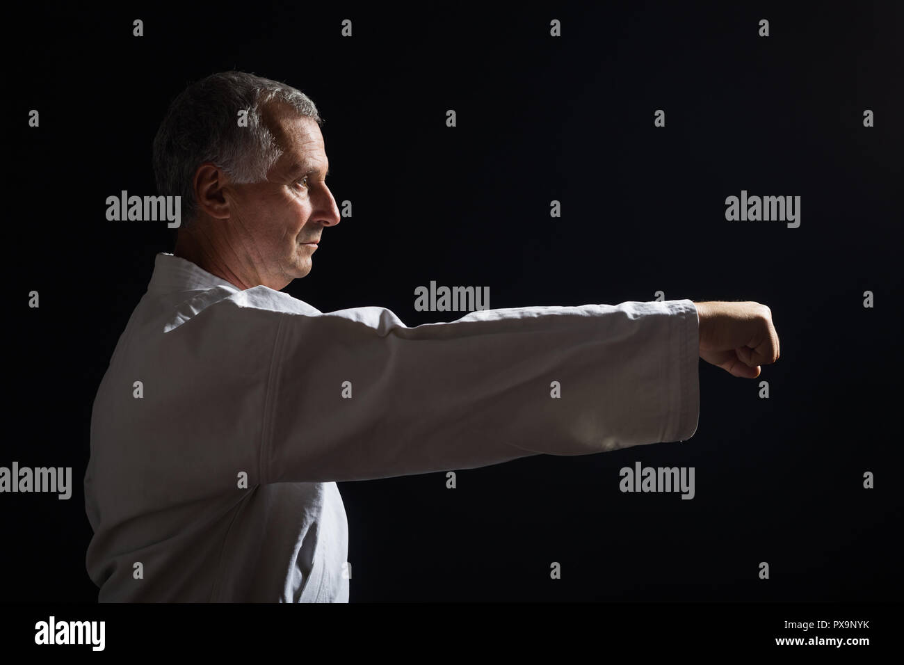 Practicing karate hi-res stock photography and images - Alamy