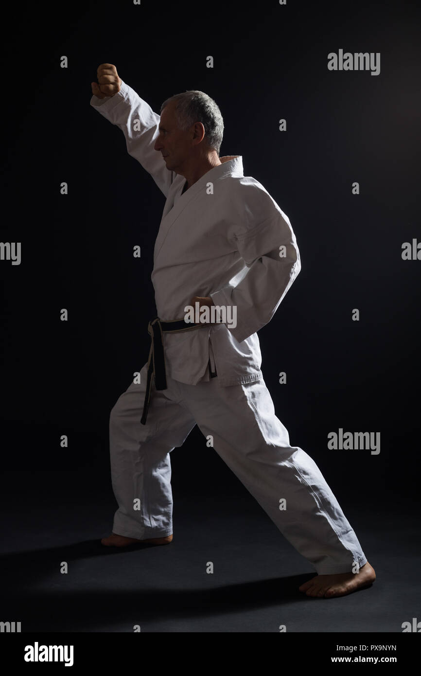 Practicing karate hi-res stock photography and images - Alamy