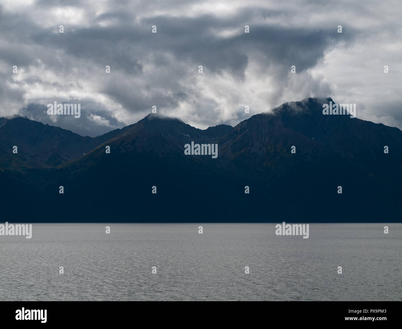Turnagain Arm. Cook Inlet. Anchorage, Alaska. Turnagain Arm has among ...