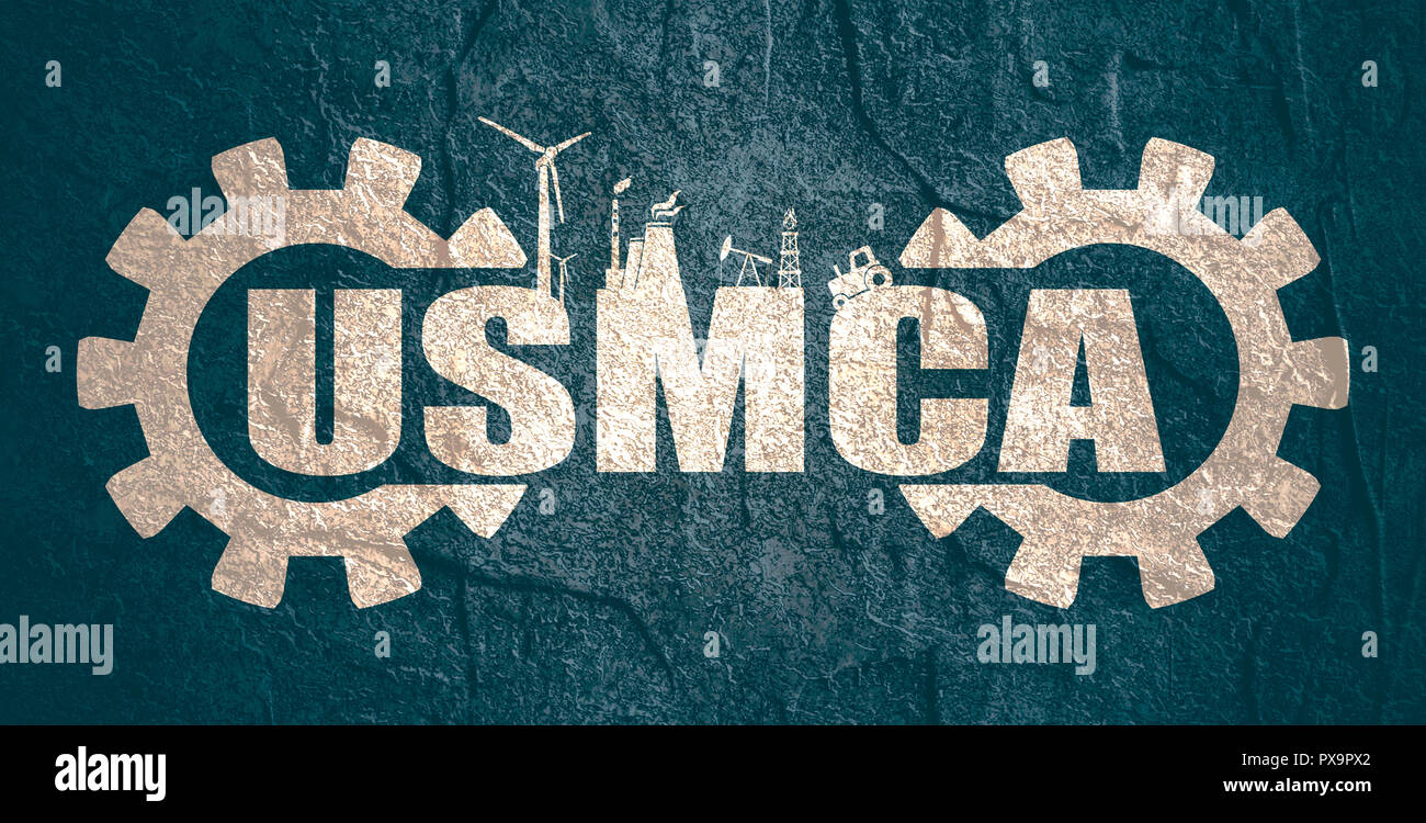 USMCA - United States Mexico Canada Agreement Stock Photo - Alamy