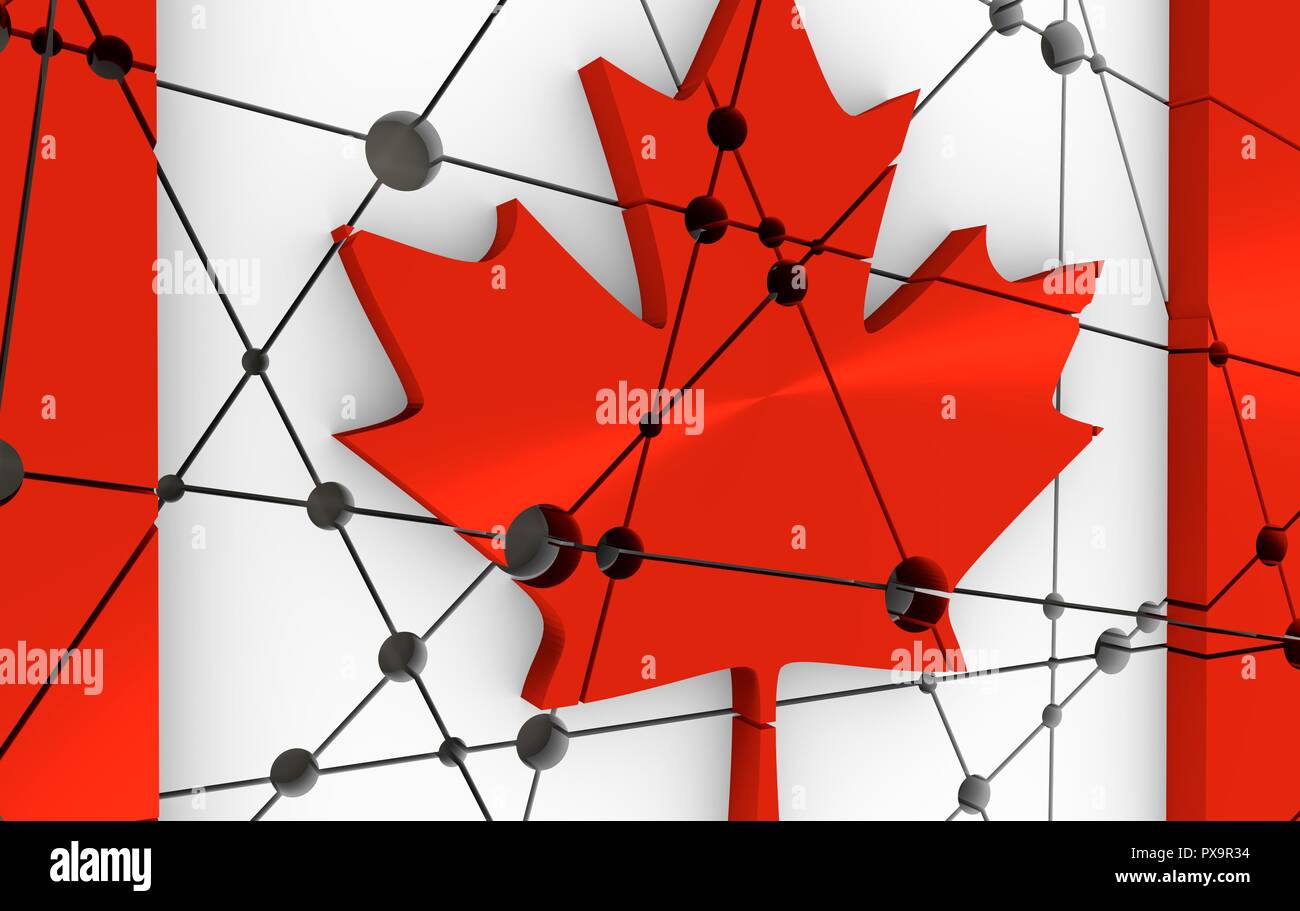 Canada flag concept Stock Photo - Alamy