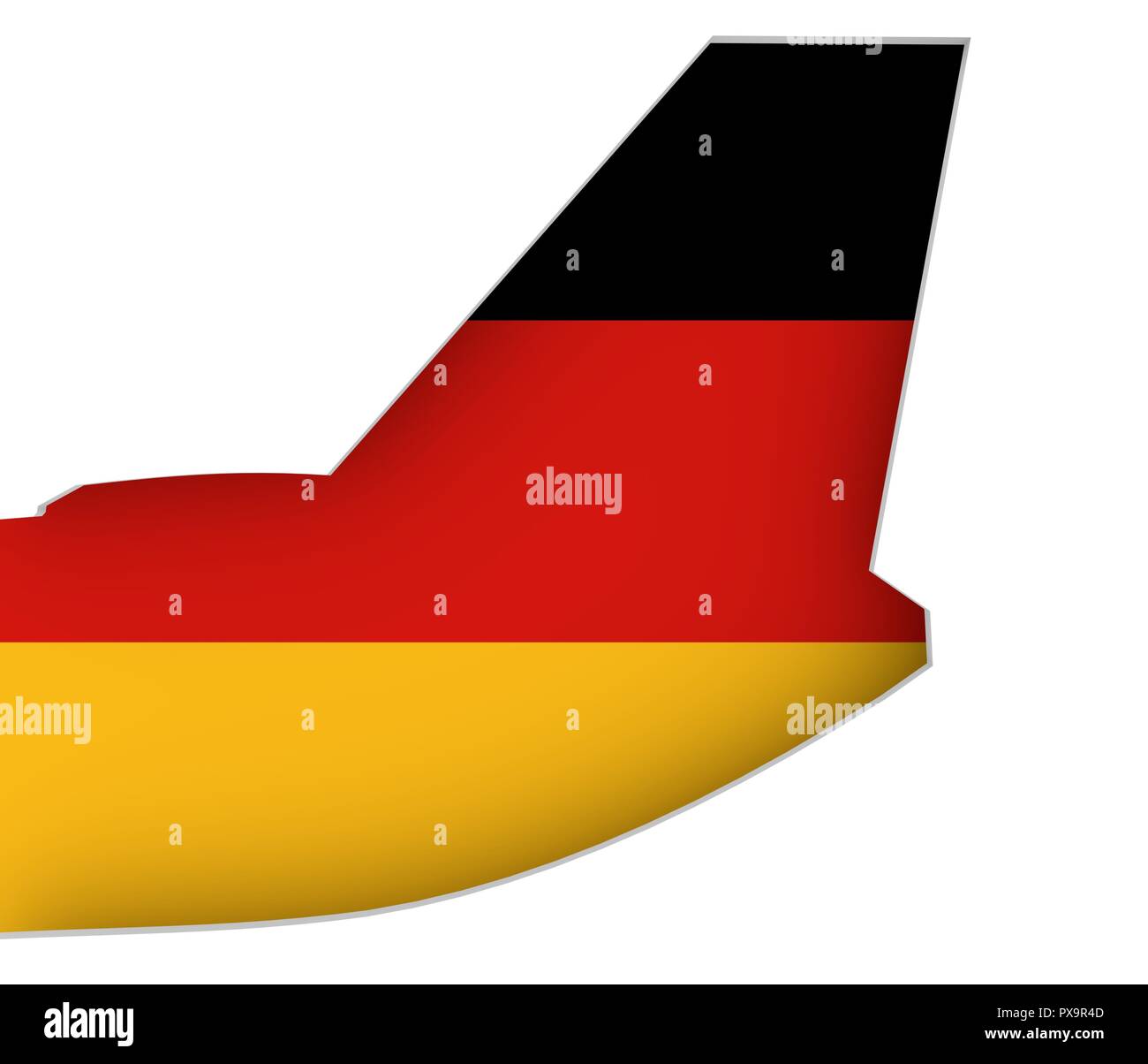 Aircraft tail design Cut Out Stock Images & Pictures - Alamy
