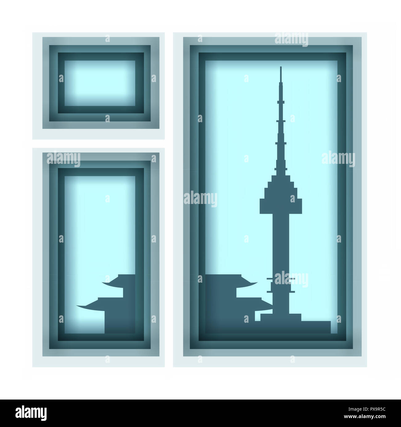 Interior view hotel in Cut Out Stock Images & Pictures - Alamy