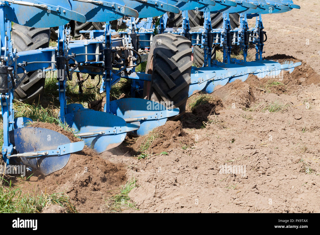 Tractor disking field hi-res stock photography and images - Alamy