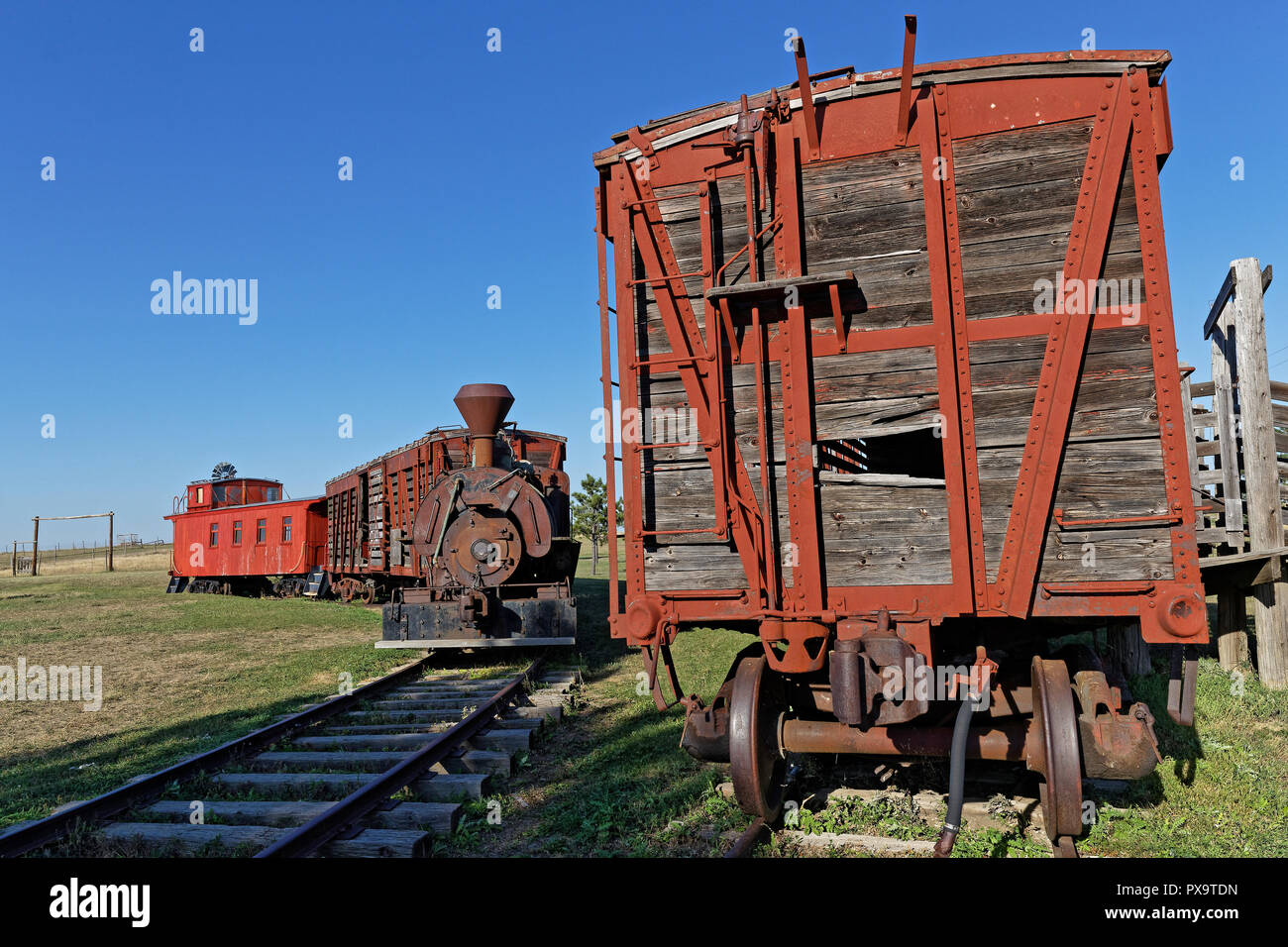 Old West Ghost Town Train Goldfield Ghost Town Az Usa July Stock Photo