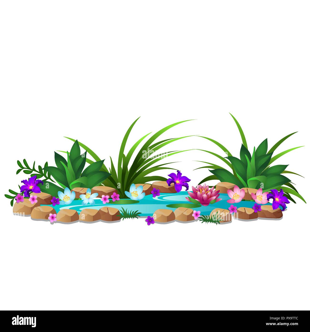 Lily basin Stock Vector Images - Alamy