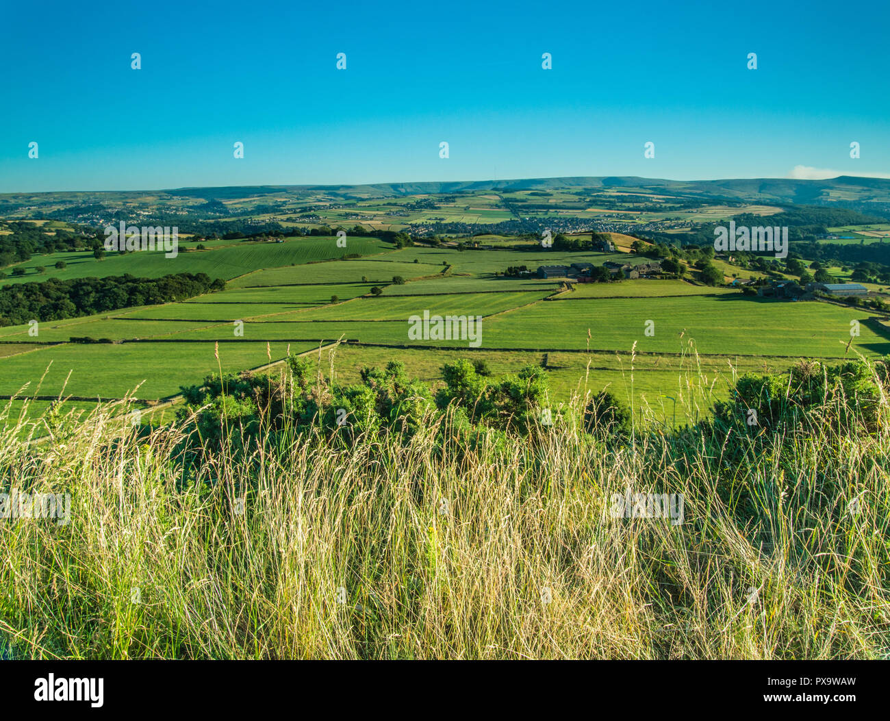 looking over the Yorkshire hills Kirklees Huddersfield land of my ...