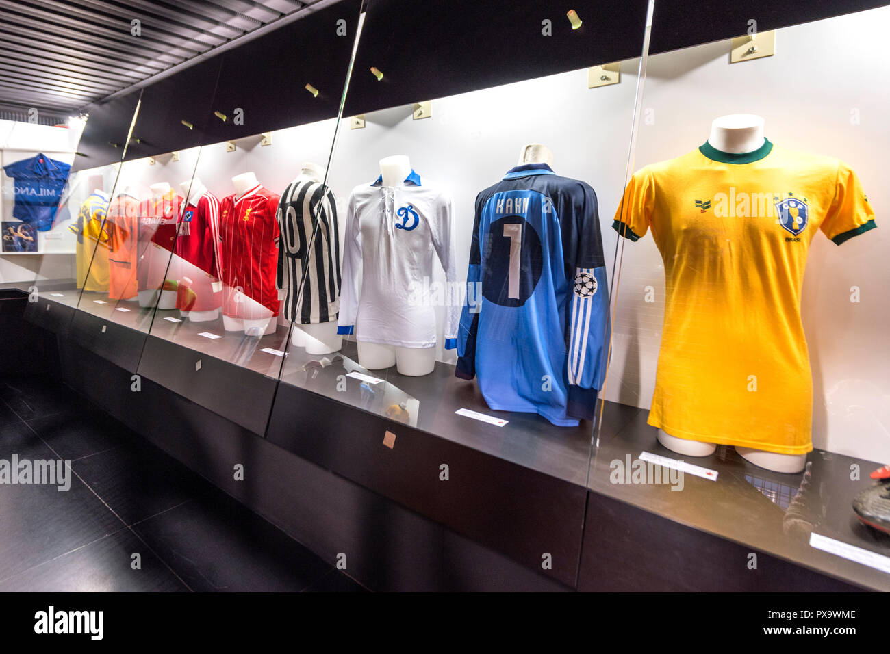 Exposition of San Siro arena museum. Milan, Italy Stock Photo - Alamy