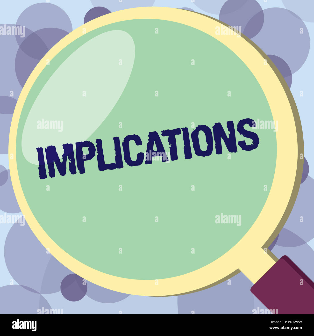 Text sign showing Implications. Conceptual photo Conclusion State of ...