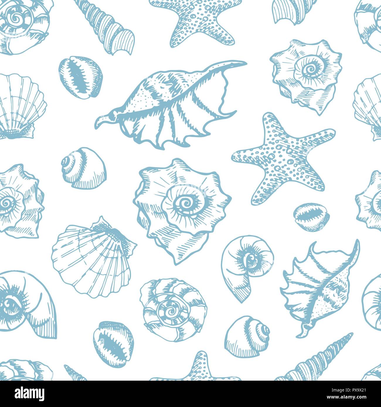 Snail shells on fabric Stock Vector Images - Alamy
