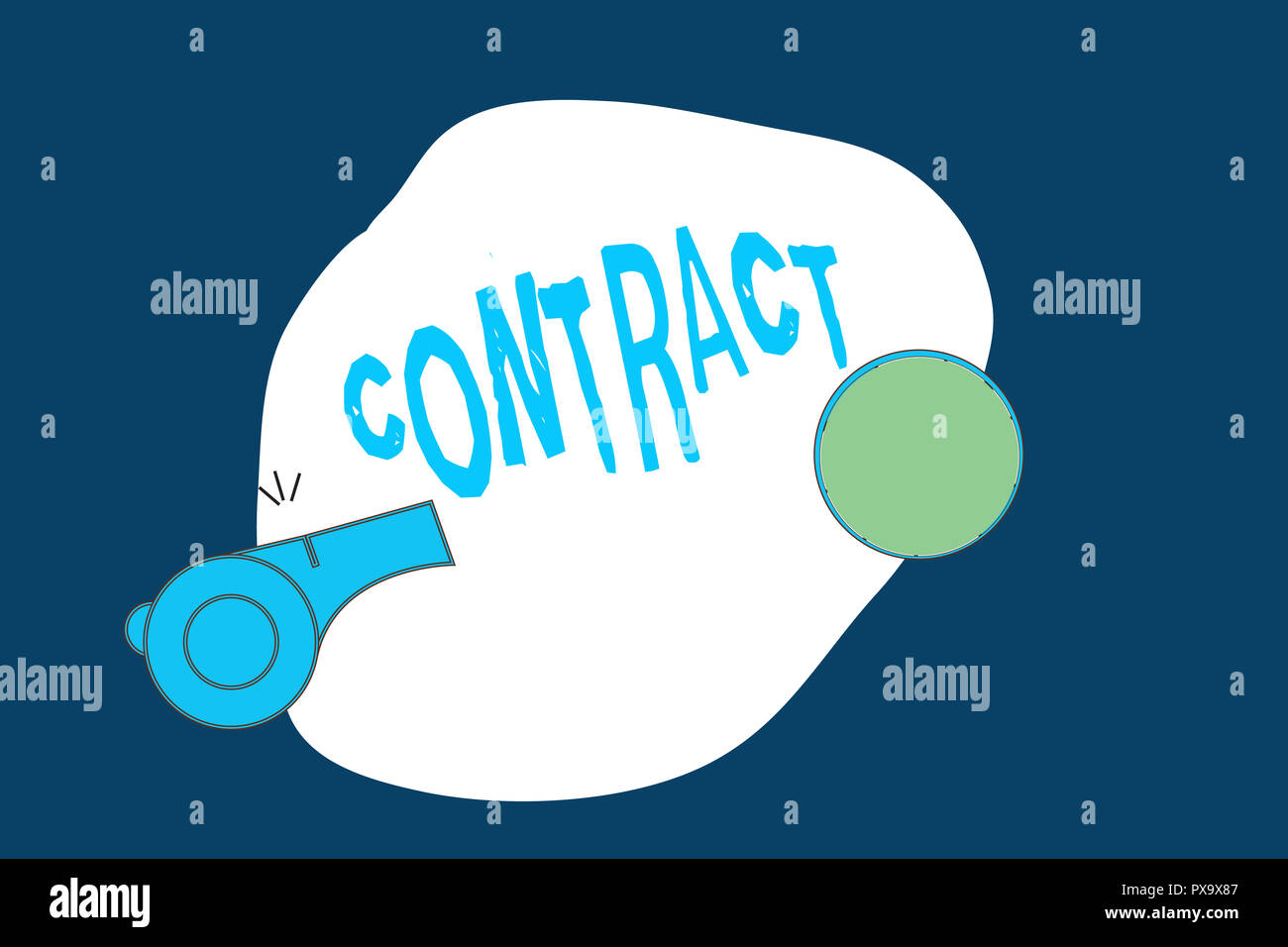 Conceptual hand writing showing Contract. Business photo text written ...