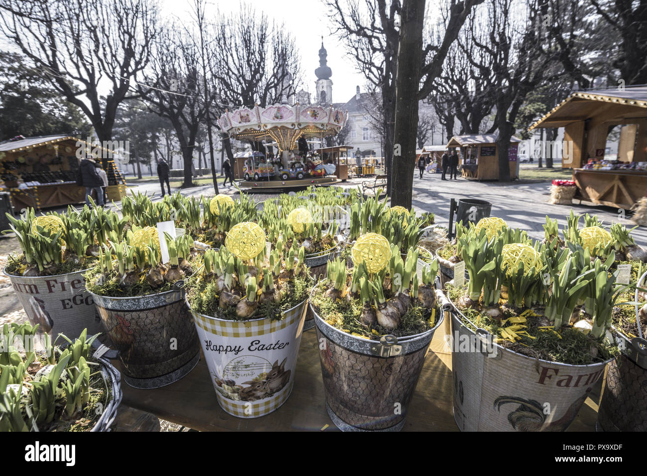 Vienna, Altes AKH, Ostermarkt, Easter Market, Austria Stock Photo - Alamy