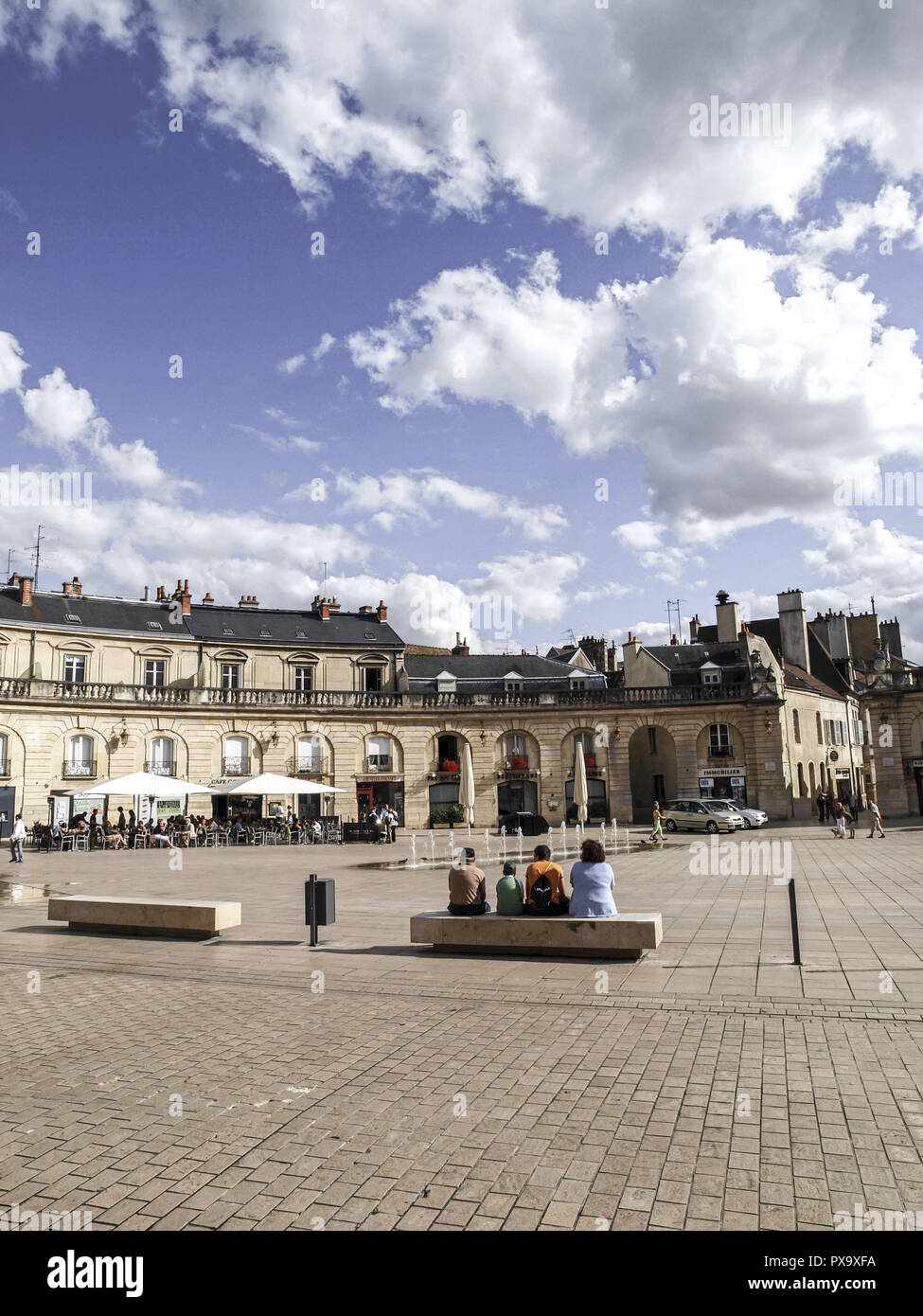 City view Dijon, France, Place de la Liberation, Burgundy, Dijon Stock ...