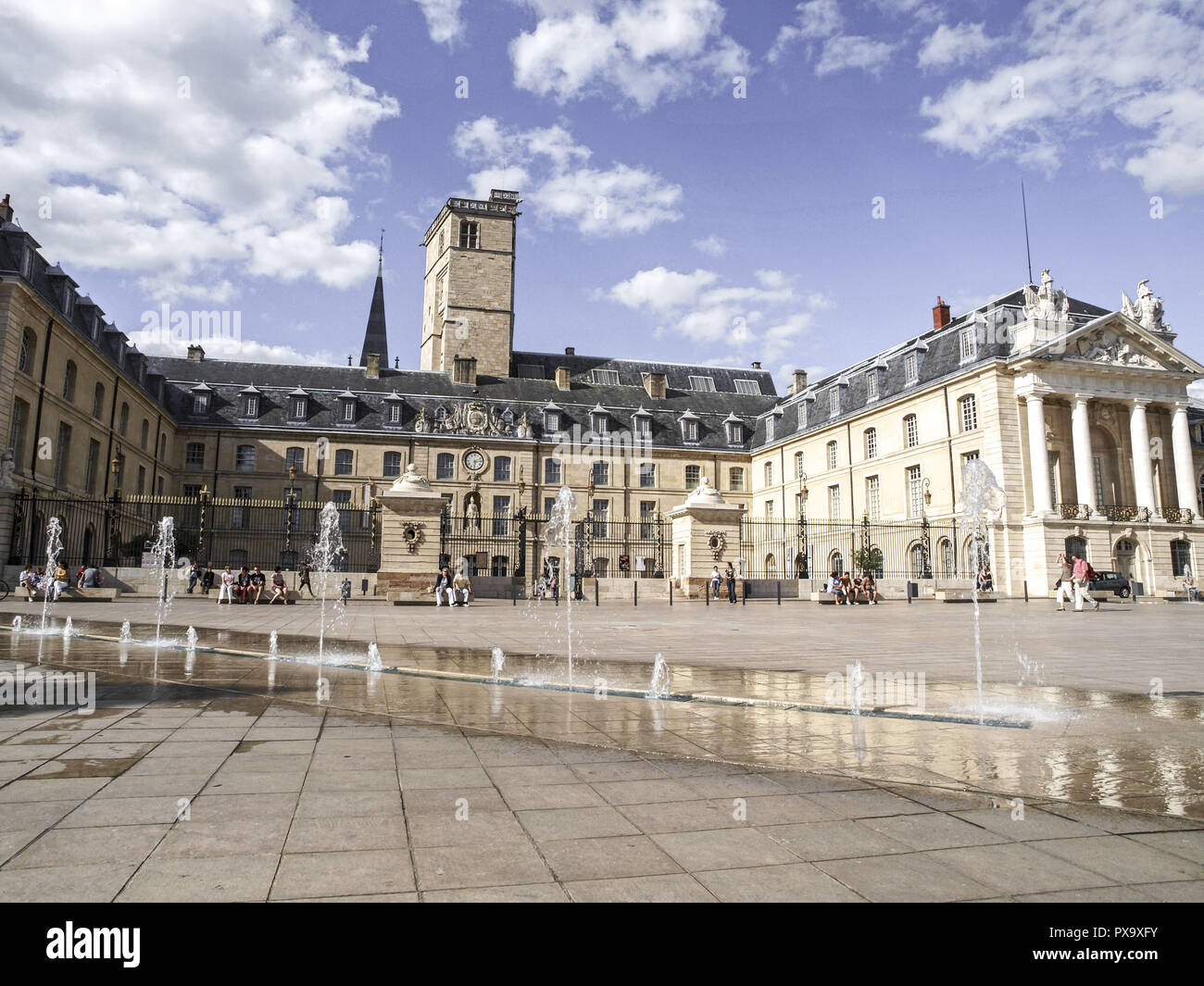 City view Dijon, France, Place de la Liberation, Burgundy, Dijon Stock ...
