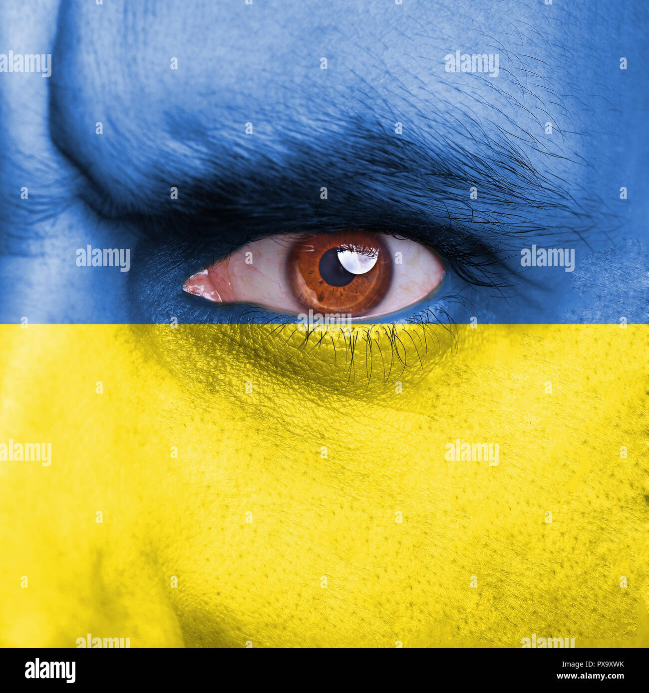 Ukrainian face paint hi-res stock photography and images - Alamy