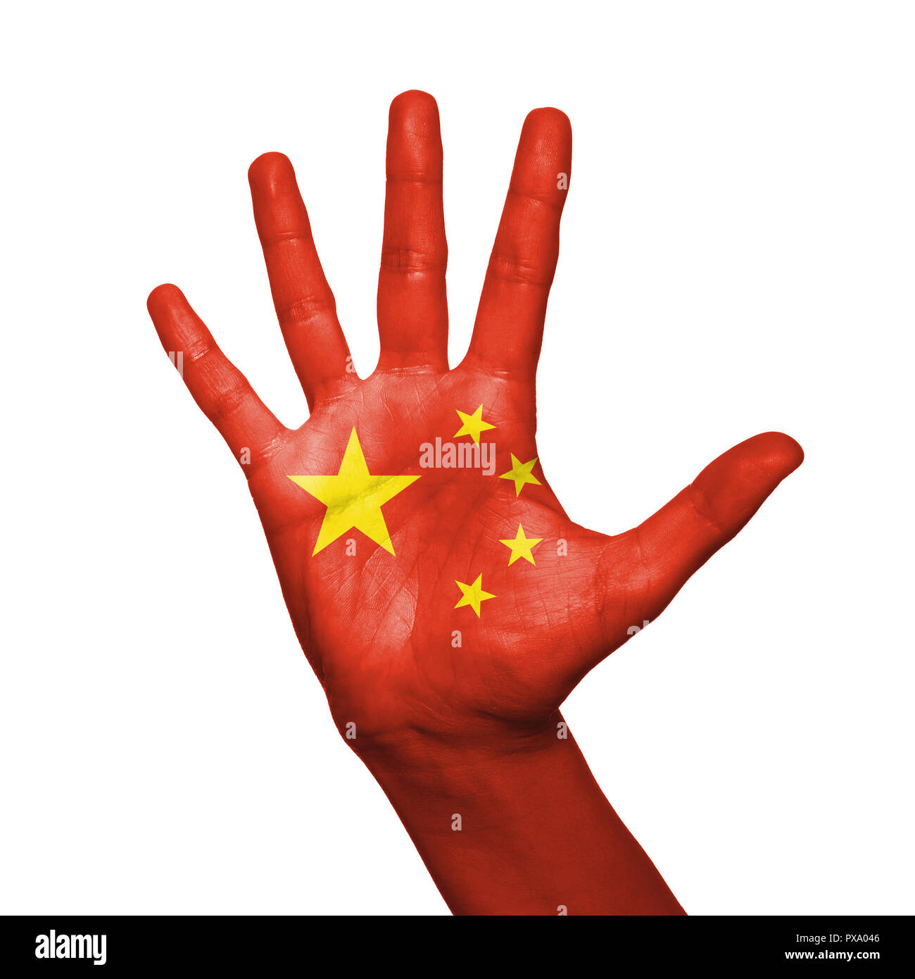 Painted hand fan hi-res stock photography and images - Alamy