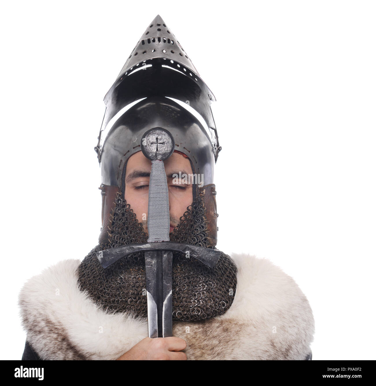 Knight praying hi-res stock photography and images - Alamy