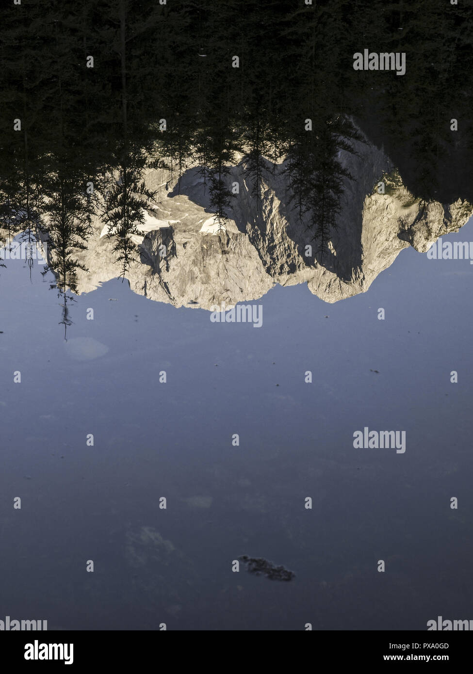 Lake Gosausee, mountain Dachstein, Austria, Upper Austria, Dachstein ...