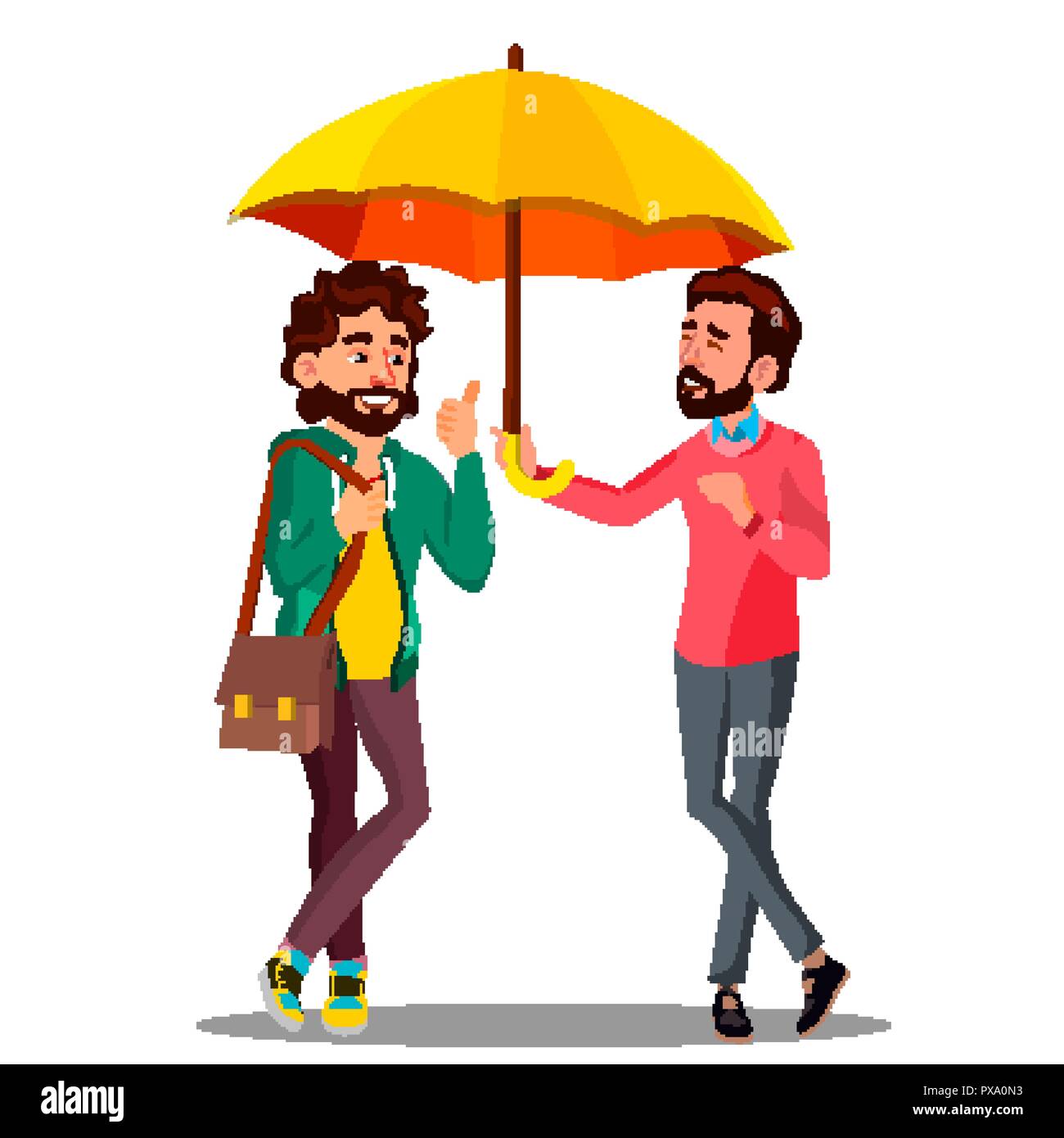 Client Insurance Cover, Office Worker Holding An Umbrella Over Head A ...