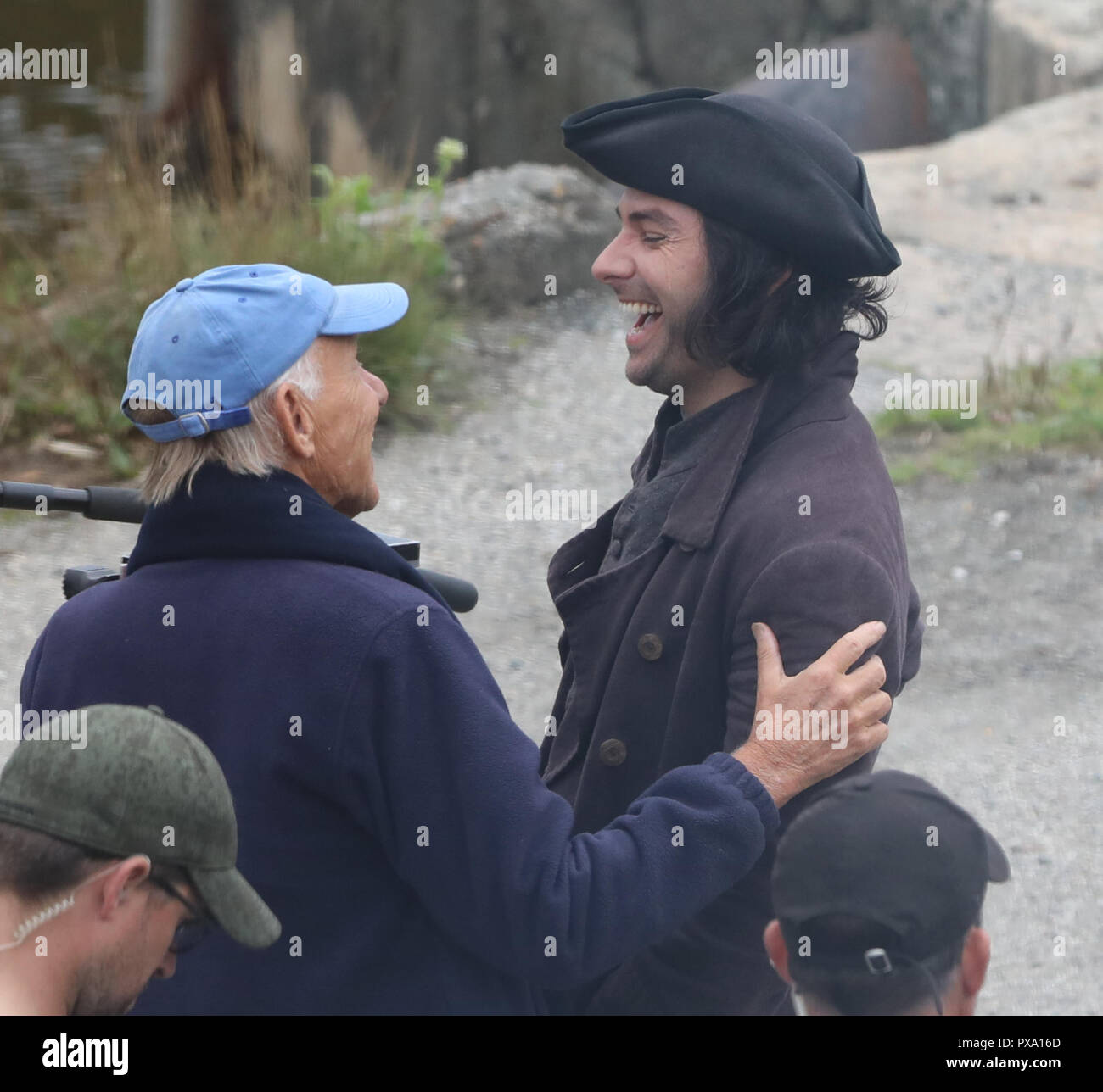 Aiden turner filming poldark hi-res stock photography and images - Alamy