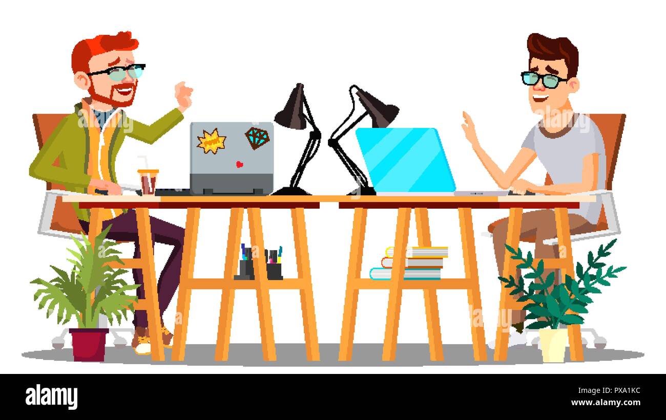 Work team laughing Stock Vector Images - Alamy