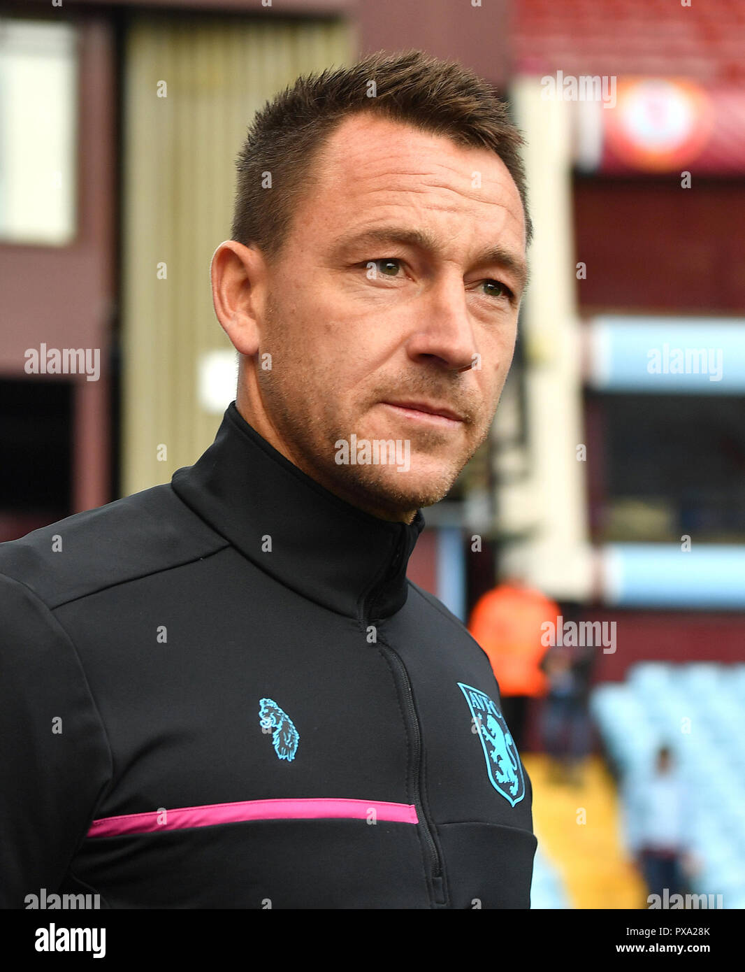 Aston villa assistant coach john terry arrives hi-res stock photography ...