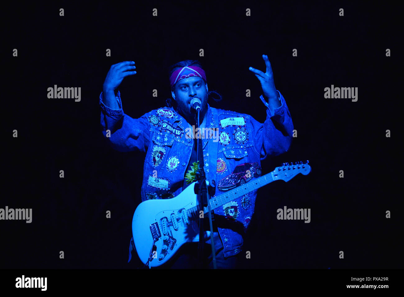 Borns performs on stage at Revolution Live in Fort Lauderdale, Florida ...