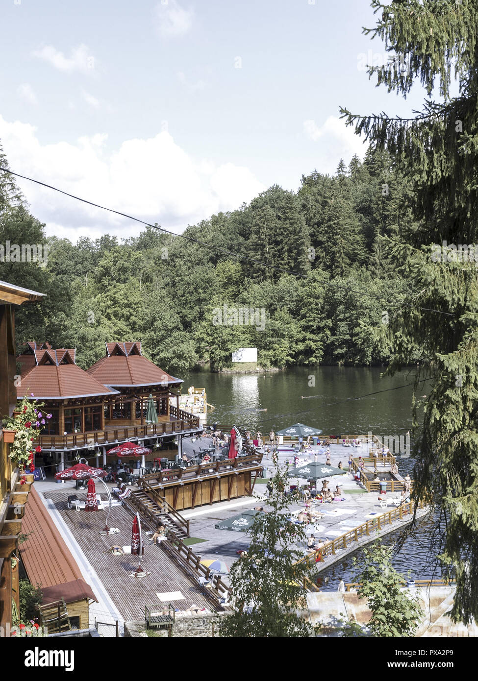 Spa Sovata, Lacul ursu, bear lake, Romania, Transsilvania, Sovata ...