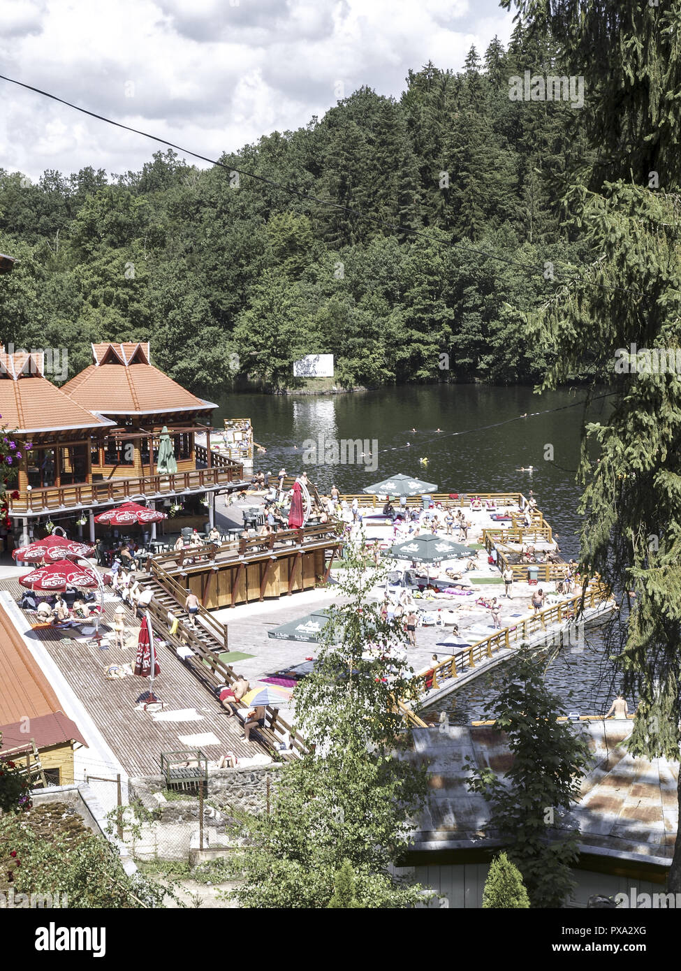 Spa Sovata, Lacul ursu, bear lake, Romania, Transsilvania, Sovata ...